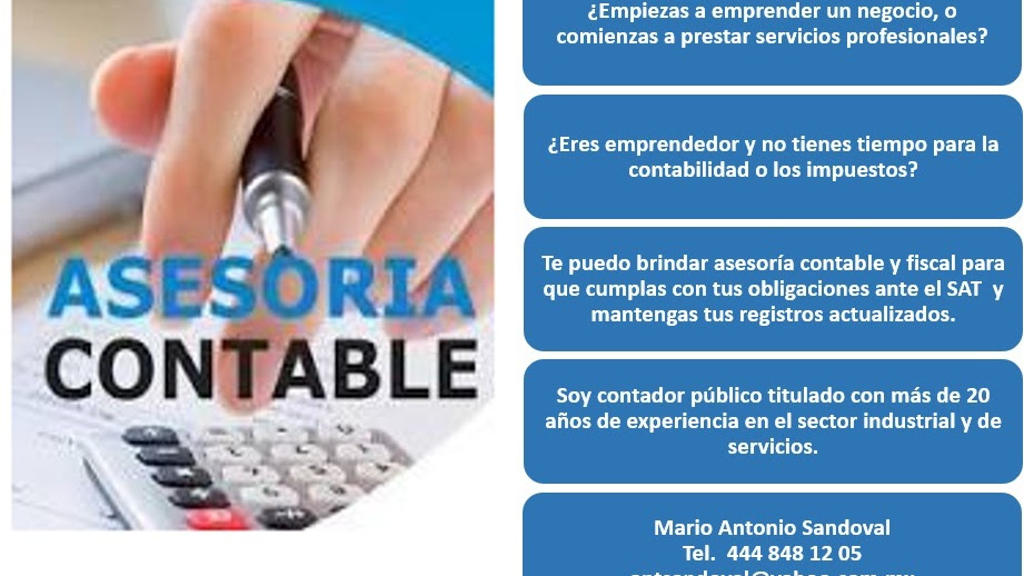 Servicios de asesoría contable y fiscal | AntSandoval